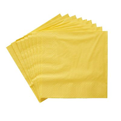 20 Yellow 3-Ply Napkins | Lakeland