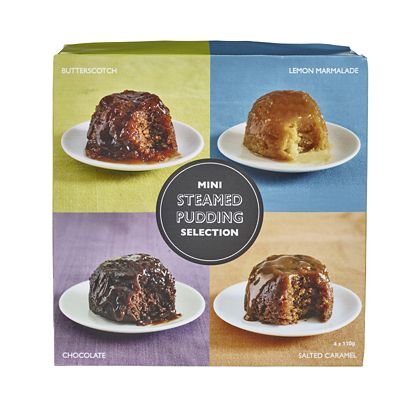 Lakeland Mini Steamed Pudding Selection – Pack of 4 x 110g | Lakeland