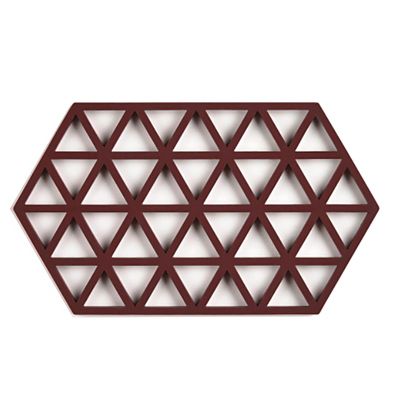 Zone Denmark Triangles Silicone Trivet Large – Aubergine | Lakeland