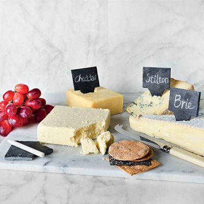 Slate Cheese Markers – Pack of 4 with Chalk | Lakeland
