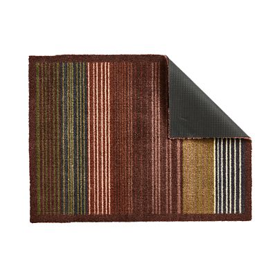 Hug Rug Indoor Mat Earth Stripe 80 x 59cm | Lakeland