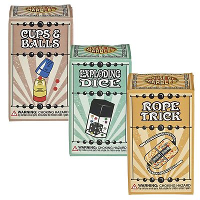 3 House of Marbles Magic Tricks Set | Lakeland