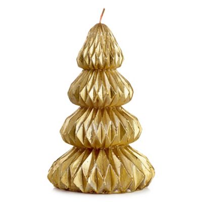 Large Ornate Gold Tree Candle | Lakeland