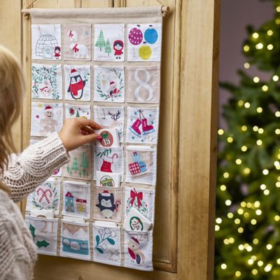 Hanging Fabric Fill Your Own Advent Calendar | Lakeland