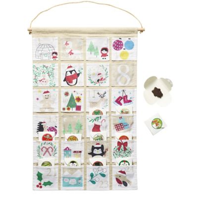 Hanging Fabric Fill Your Own Advent Calendar | Lakeland