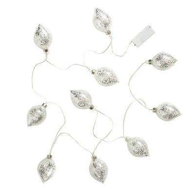 1.8m Glass Vintage Christmas Bauble Light String | Lakeland