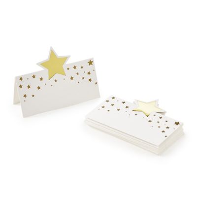 12 Talking Tables Gold Star Place Cards | Lakeland
