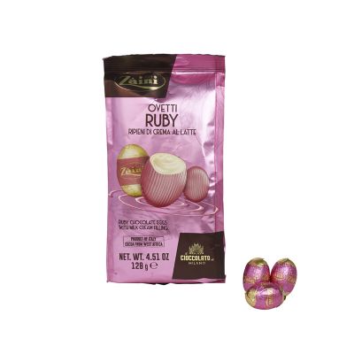 Zaini Ruby Chocolate Eggs 128g | Lakeland