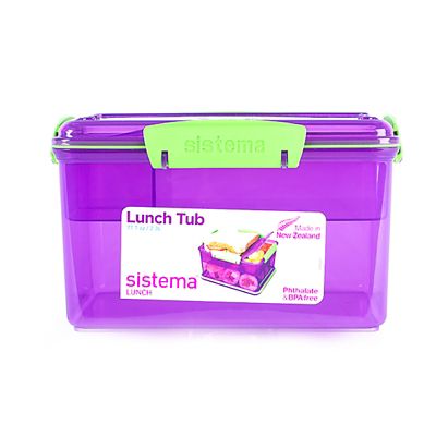 Sistema Lunch Tub Divided Lunch Box | Lakeland