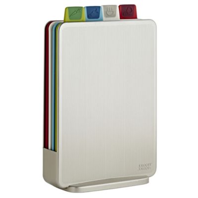 Joseph Joseph Index Chopping Board Set, Mini, Silver | Lakeland