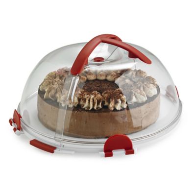 Fold 'n' Store Cake Carrier Caddy, Round 31cm Cakes | Lakeland