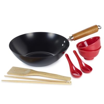 Ken Hom 7 Piece 27cm Wok Set | Lakeland