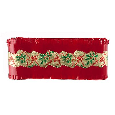 Red and Gold Christmas Cake Frill | Lakeland