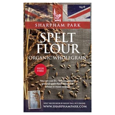 Sharpham Park Organic Wholegrain Spelt Flour 1kg | Lakeland