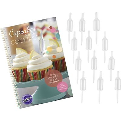 Wilton Shot Tops Cupcake Pipettes & Recipe Book | Lakeland