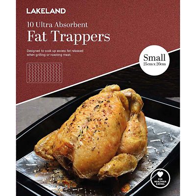 10 x Fat Trappers Fat Soaker Grill Pads, Small 25 x 20cm | Lakeland