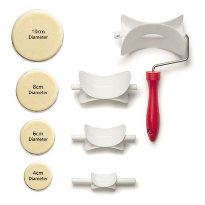 Round Rolling Pastry Cutter Set x4 | Lakeland