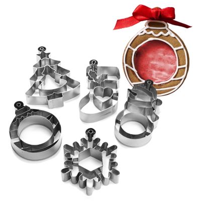 Christmas Glass Window Cookie Cutters x5 | Lakeland