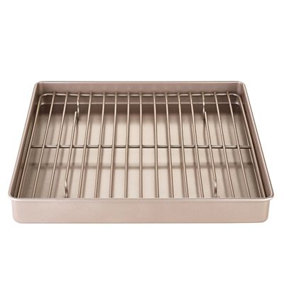Lakeland Speciality Bakeware Square Baking Tin with Rack | Lakeland