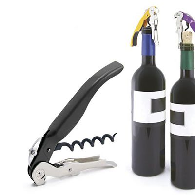 Pulltex Pullparrot Button Lever Click Cut Corkscrew | Lakeland