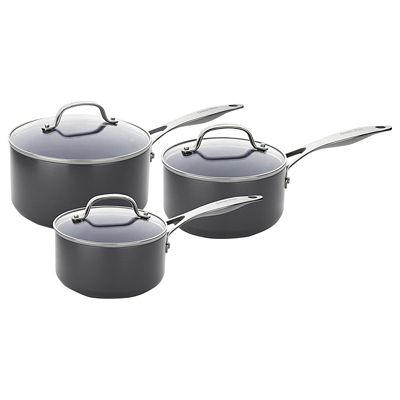 GreenPan Venice Pro 3-Piece Pan Set with Lids | Lakeland