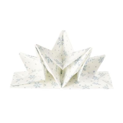 12 Lakeland Snowflake Pre-Folded Napkins | Lakeland