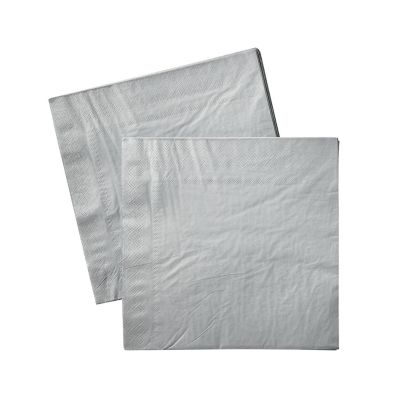 Pack of 30 Silver Christmas Paper Napkins | Lakeland
