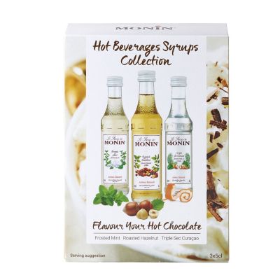 Monin Hot Chocolate Syrup Gift Set – 3 x 50ml | Lakeland