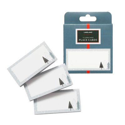 12 Alpine Forest Christmas Placecards | Lakeland
