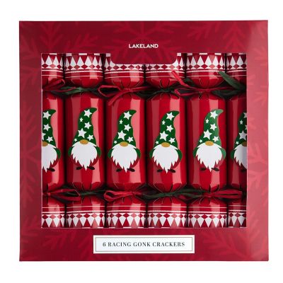 6 Lakeland Racing Gonk Christmas Crackers With Reusable Cracker Game ...
